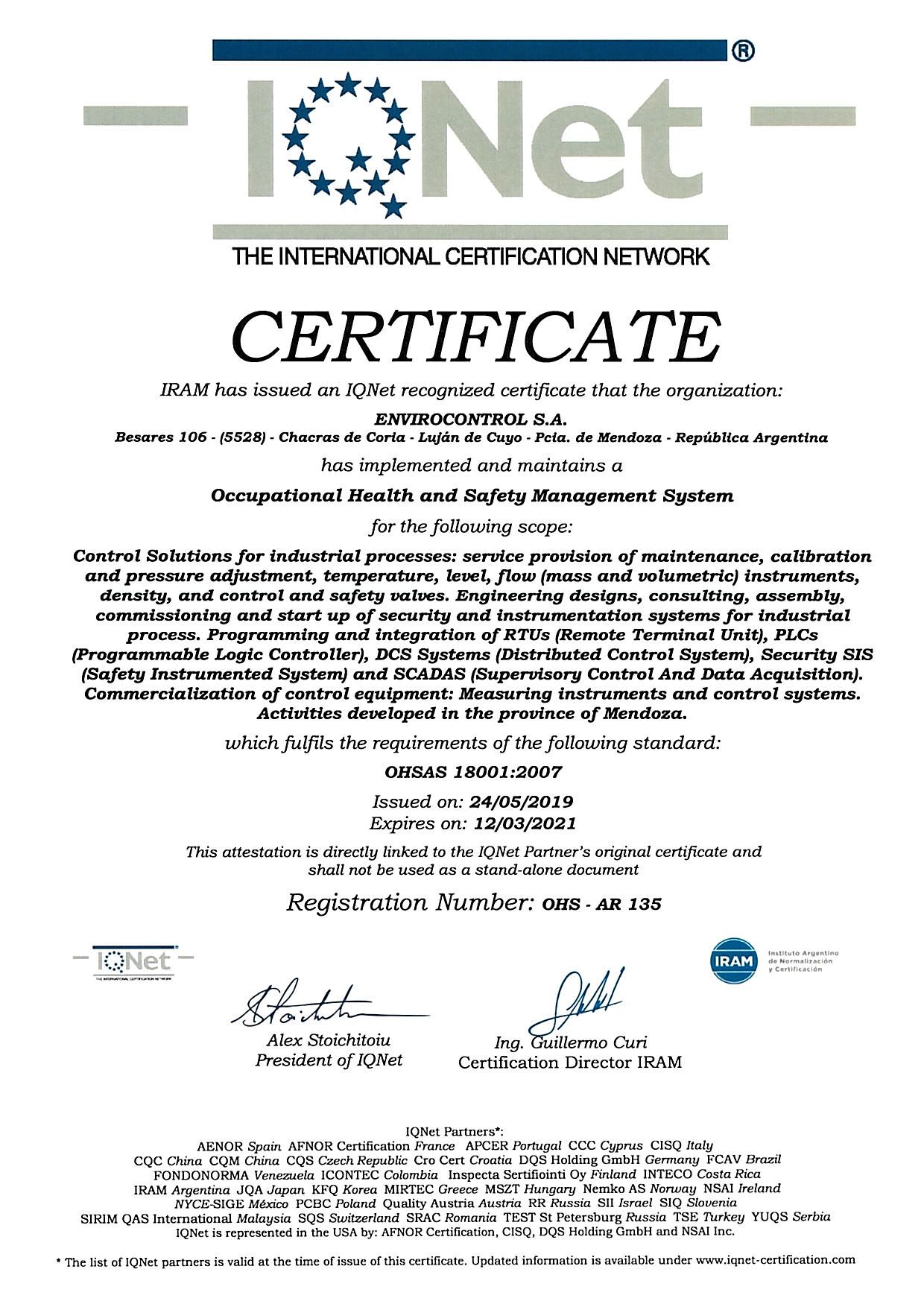 Envirocontrol SA - Quiénes somos